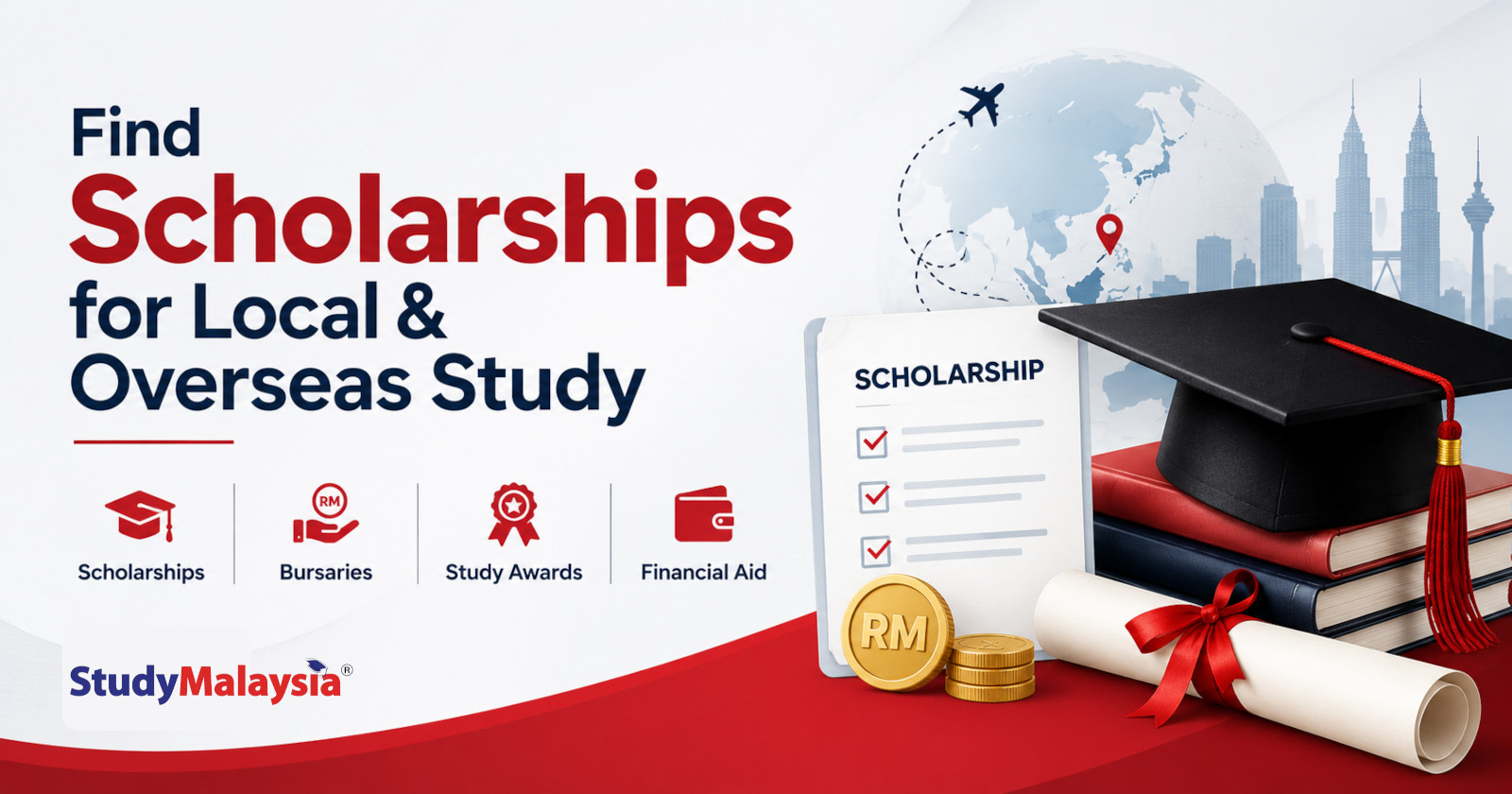 Scholarships, Study Grants & Financial Aid for Local and Overseas Study